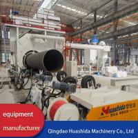China Polyurethane Spraying Foam HDPE Winding Protective Jacket Pre insulated Steel Pipe Equipment for sale