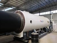 China Automatic HDPE Jacket Pipe Production Line with Vacuum Calibration for Customized Diameter and Thickness for sale