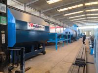 China 2-4mm Steel Pipe Out Wall Shot Blasting Machine For 3PE Anti Corrosion Coating Production Line for sale