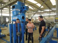 China Steel Pipe Inner Outer Wall Shot Blasting Machine For 3PE Anti Corrosion Coating Production Line for sale