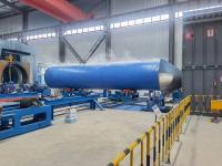 China Three Layer PE Steel Pipe External & Inner Derust Coating Line for sale