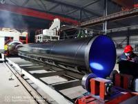 China 3LPE Coated Pipe Line, Polyethylene Coating System For Oil Supply Pipeline for sale