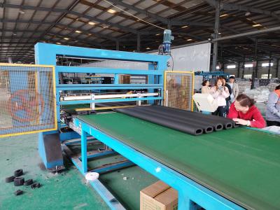 China 65mm Rubber Foam Insulation Tube Production Line Used Material NBR PVC A/C for sale