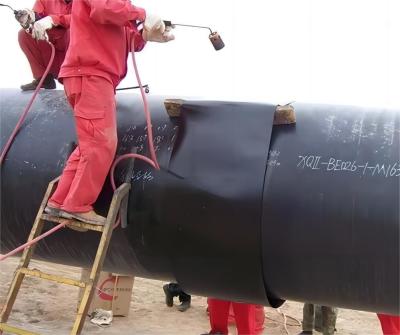 China HDPE Heat Shrink Sleeve  PE Tape for Pre Insulation Pipe Joints PE Ageing Resistant for sale