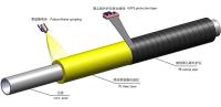 China Rigid Polyurethane Foam Spraying and PE Spiral Winding Insulated Steel Pipe Line for sale