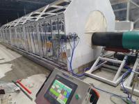 China Steel Pipe Inner / Outside 3lpe Blasting Fbe Coating Machine 48-3400mm Blasting Machine for sale