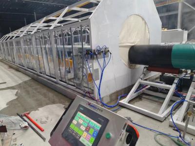 China Steel Pipe Inner / Outside 3lpe Blasting Fbe Coating Machine 48-3400mm Blasting Machine for sale