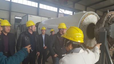 China HDPE Large Caliber Hollow Wall Twist Pipe Extrusion Line Water Pipes Production Line for sale
