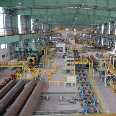 China Full Automatic 3LPE FBE Steel Pipe Anti-Corrosion Coating Line with Shot Blasting for sale