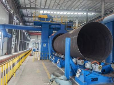 China 3PE Steel Pipe Anti-Corrosion Coating Machine Line，Epoxy Powder Coating Production Line for sale