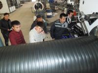 China HDPE Large Diameter Hollow Wall Winding Pipe HDPE Structured Wall Pipe Production Line for sale