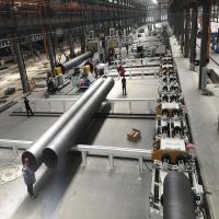 China Automated PU Foaming and PE Wrapping Equipment Line with High-Precision PU Injection and Advanced PE Wrapping Technology for Pre-insulated Steel Pipe Production for sale