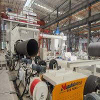 China PU Foam Insulated Pipe Production Line with 508 - 1620 mm Steel Pipe Polyurethane Foam and Automated Control System for sale