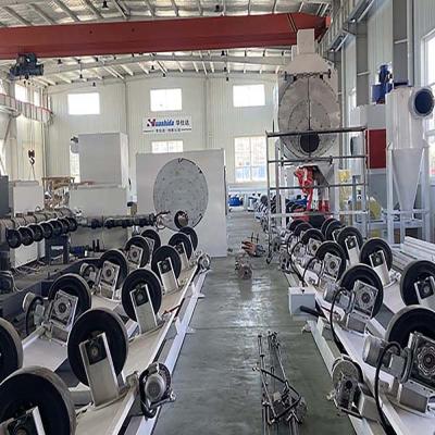 China Three-Layer PE insulated pipe production line for steel pipe for sale