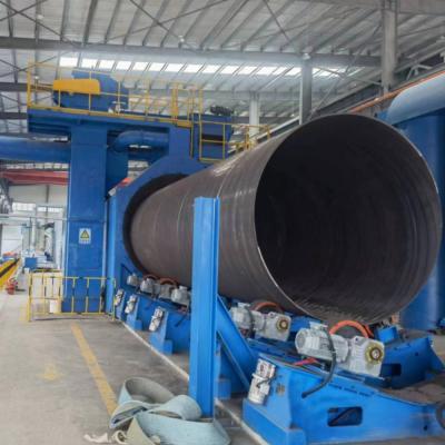 China PLC Controlled Steel Pipe Internal & External Epoxy Powder FBE Coating Line for sale