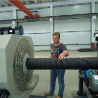 China Double Wall Corrugated Pipe Production Line for Dn ID600-1200mm Pipes CE Certification for sale