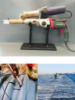 China Hot Air Welding Pipe Portable Extruder Material PE for sale