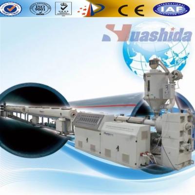 China HDPE PE Single-layer Solid Wall Oil Gas Supply Pipe Extrusion Equipment In China for sale