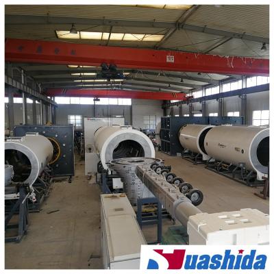 China HDPE Gas / Water / Oil Supply Pipe Extrusion Line Pre-Insulated Pipe Casing Production Line for sale