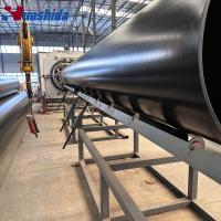 China Vacuum Calibrating PU Pre-Insulated HDPE Casing Shell Jacket Pipe Extrusion Line for sale