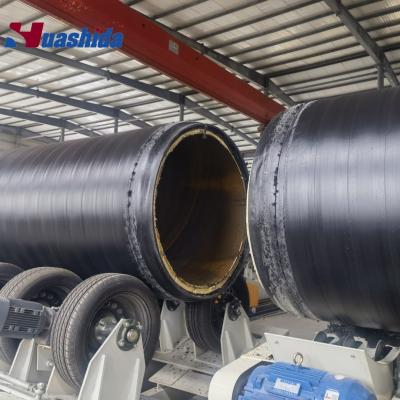 China Advanced Spray Foam Insulated Pipe Line for Hot / Chiller Water/Oil /Chemical Material Pipeline for sale