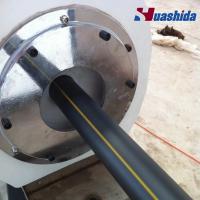China HDPE PE Single Screw Extruder Solid Wall Pipe Extrusion Line for Municipal Water / Gas Supply Systems for sale