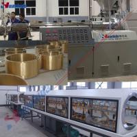 China HDPE PE Single Screw Extruder Solid Wall Pipe Extrusion Line for Municipal Water / Gas Supply Systems for sale