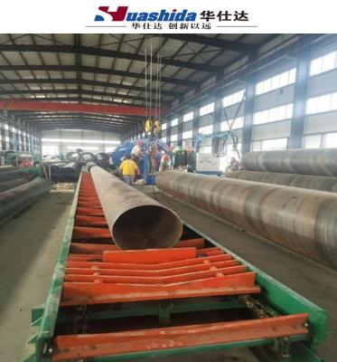 China Automatic Pipe-in-Pipe Assembly Machine with Drag Chain Conveyor for sale