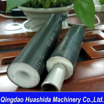 China PU Foaming Insulation Pipe Making Machine With HDPE Jacket Extrusion for sale