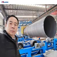 China Steel Pipe External Wall Shot Blasting Cabinet 114mm - 1219mm SA2.5 for sale