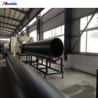 China PP Extruder Machine for Solid Wall Water Supply HDPE Pipes with Blue Strip for sale