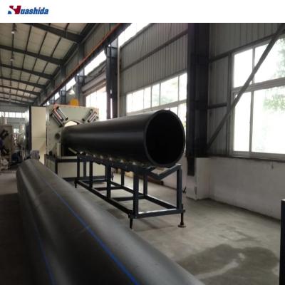 China PP Extruder Machine for Solid Wall Water Supply HDPE Pipes with Blue Strip for sale