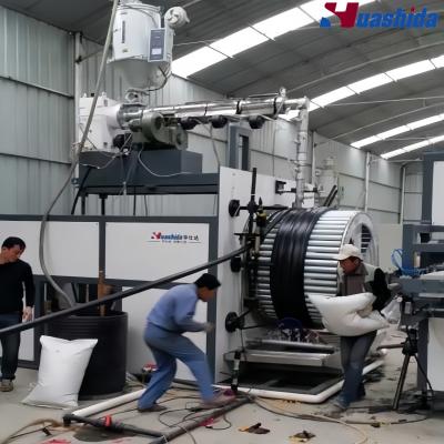 China 200-3000mm HDPE Hollow Structured Wall Pipe Extrusion Production Line for sale