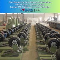 China Shot Blasting for Rust Removal Steel Pipes Internal Epoxy Powder Spraying and External 3PE Coating Anti-Corrosion Pipeline for sale