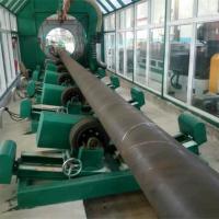 China Blasting Deruster For Steel Pipe And Coated Pipe And Internal Fbe Coating Line for sale