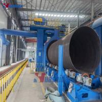 China Steel Pipe Shot Blasting Line for Rust Removal for sale