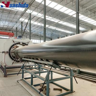 China Single-screw HDPE Pipe Extrusion Line with Vacuum Calibration and PLC Automation for Water Gas Pressure Pipes for sale