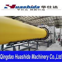China Vacuum Calibration PU Pre-Insulated HDPE Casing Shell Jacket Pipe Extrusion Production Line for sale