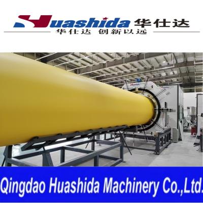 China Vacuum Calibration PU Pre-Insulated HDPE Casing Shell Jacket Pipe Extrusion Production Line for sale