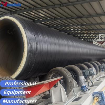 China Polyurethane Spray Foam Preinsulated Pipe Production Line 30-100mm for sale