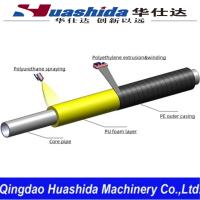 China Large Diameter PU Spray Foaming PE Wrapped Preinsulation Pipe Continuous Production Line for sale