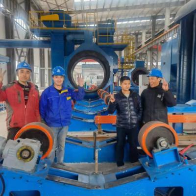 China Steel Pipe Blasting Deruster for 3LPE Coating Line 48-3000mm for sale