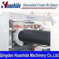 China Automatic HDPE/PP Double Wall Corrugated Pipe Line 600kg/h Capacity for sale