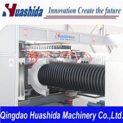 China Automatic HDPE/PP Double Wall Corrugated Pipe Line 600kg/h Capacity for sale