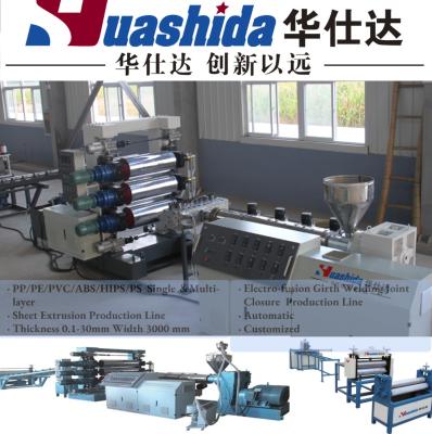 China PE/PP/PVC Automatic Plastic Sheet Extruder Making Machine for sale