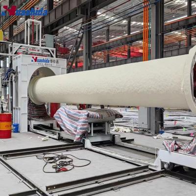 China Polyurethane Spraying Foam Preinsulated Steel Pipe Making Machine with PUF Insulation Layer and PE Outer Casing for Hot Chiller Water/Oil/Chemical Material Pipeline for sale