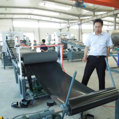 China Automatic Computerized Heat Shrinkable Tape Coating Line for 800-1600mm Width Municipal and Oil Pipeline Protection for sale