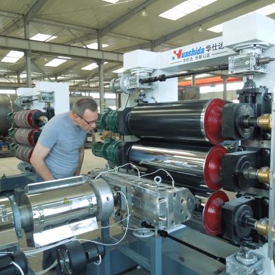 China PE PP Heat Shrink Tape Making Machine Pipeline Anti Corrosion Tape Extrusion Line Industrial Shrink Sleeve Equipment Factory for sale
