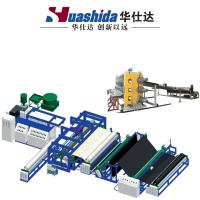 China 0.1-3.0mm Thickness 8000mm Width PE Geosynthetic Membrane Extrusion Line with 1000-200kg/h Capacity for Civil Engineering and Industrial Waterproofing for sale