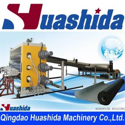 China HDPE Geo Membrane Film Extrusion Line with 0.1-3.0mm Film Thickness 8000mm Width and High Strength and Toughness for sale